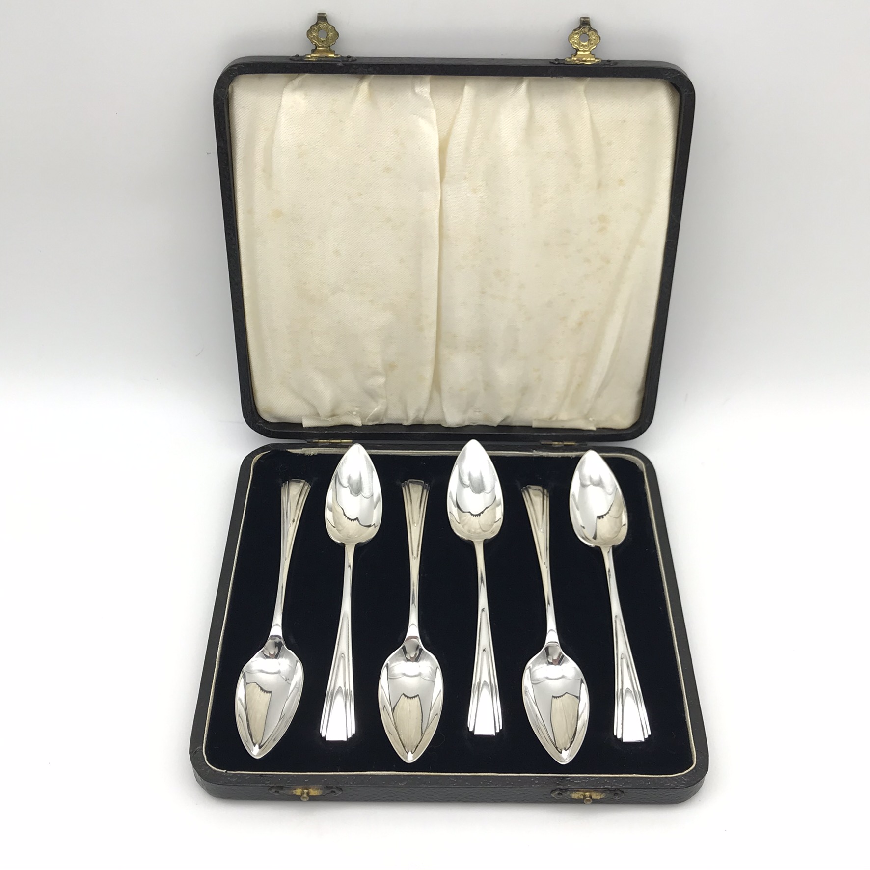 Art Deco Silver-Plated Spoons (Cased) - Keepsakes